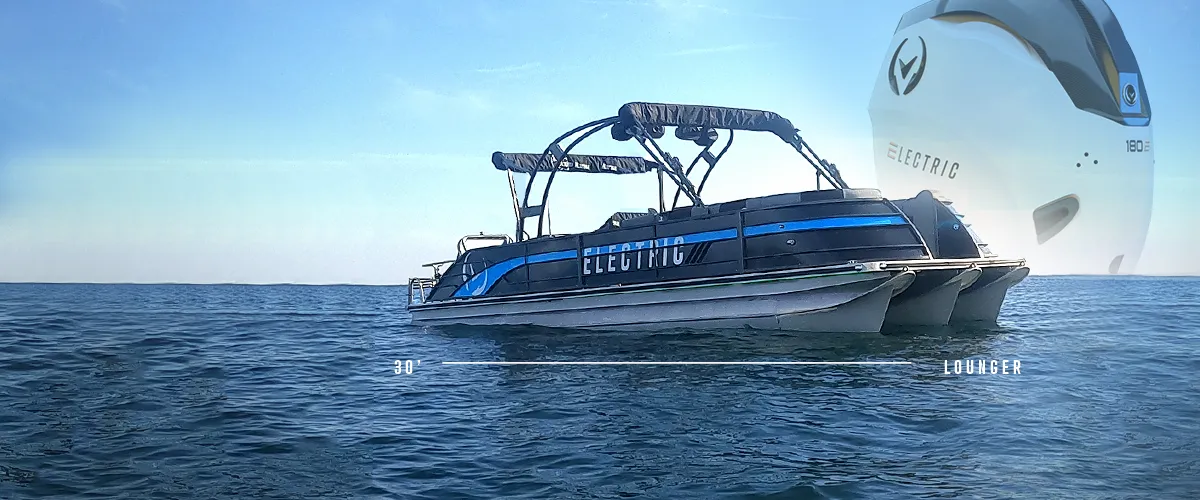 Sea Trial your V30 Electric Pontoon - Vision Electric Boats